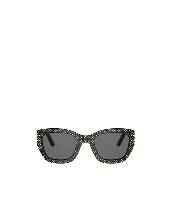 Dior Signature S16i Studded Rectangle Sunglasses - Gray