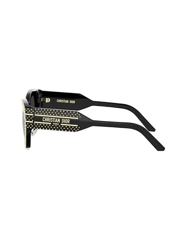 Dior Signature S16i Studded Rectangle Sunglasses