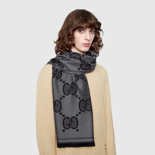 Gucci Gg Jacquard Scarf