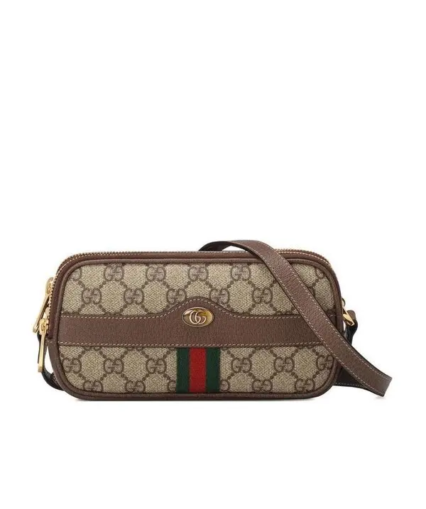 Gucci Ophidia Mini Gg Shoulder Bag - Beige/ebony
