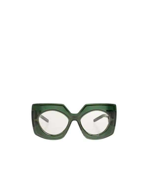 Valentino Garavani Square Frame Eyeglasses - Green