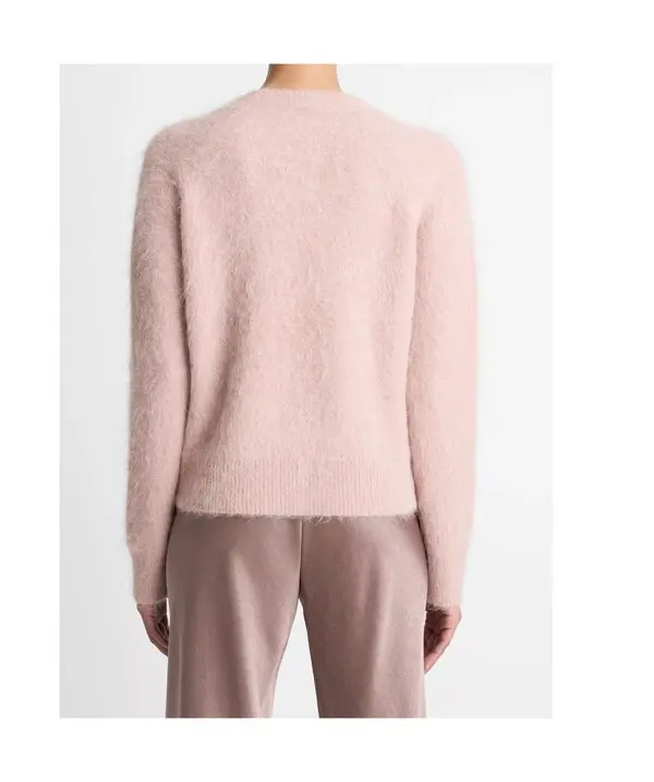 Vince Long-sleeved Crewneck Jumper - Beet Root