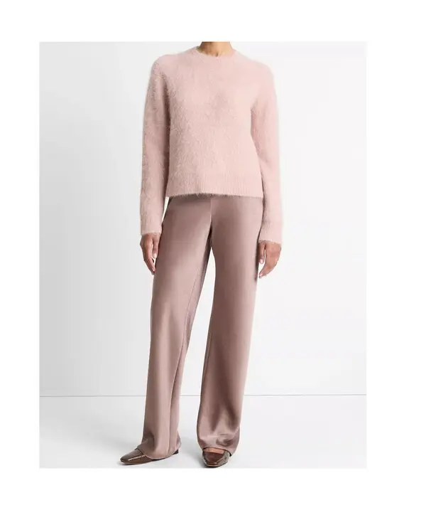 Vince Long-sleeved Crewneck Jumper - Beet Root