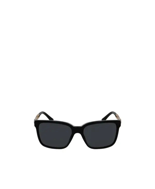Versace Logo Rectangle Sunglasses - Black