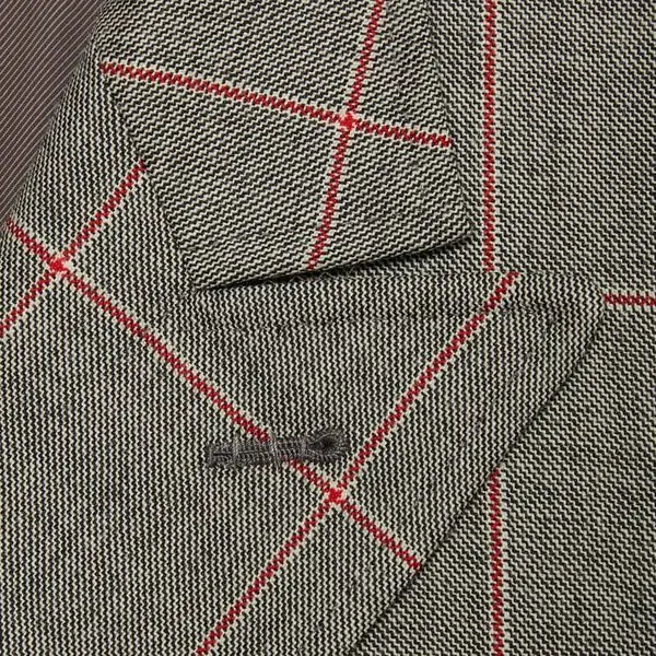Gucci Checked Tailored Jacket With Striped Belt