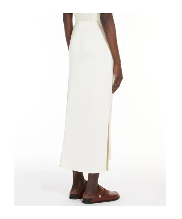 Max Mara Satin Slide Slit Skirt