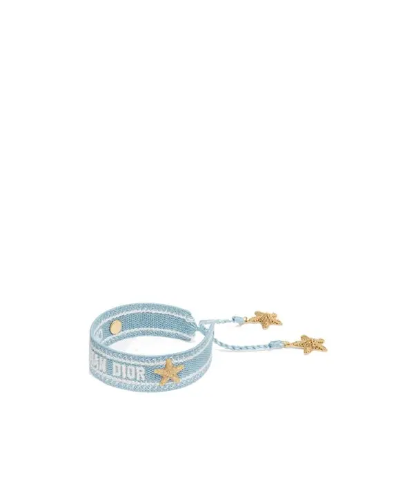 Dior Embroidered Starfish Bracelet - Turquoise