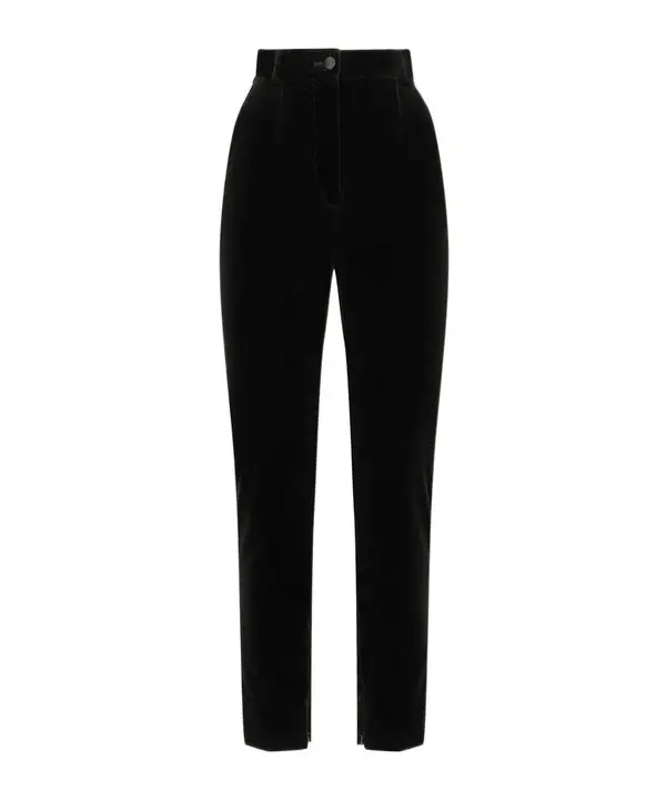 Dolce & Gabbana Velvet Cigarette Trousers