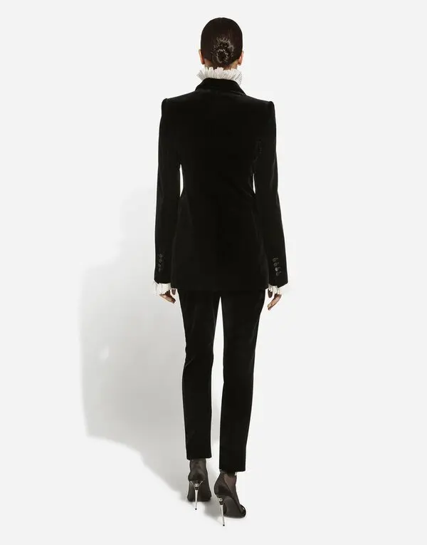 Dolce & Gabbana Velvet Cigarette Trousers