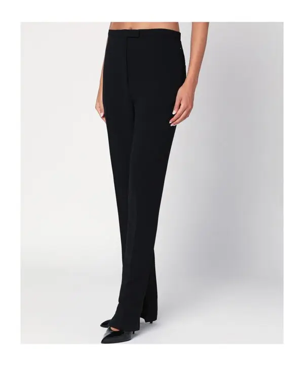 Dries Van Noten Trousers With Button Detailed Slits