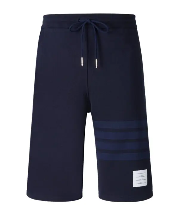 Thom Browne Navy 4-bar Track Shorts - Navy Blue