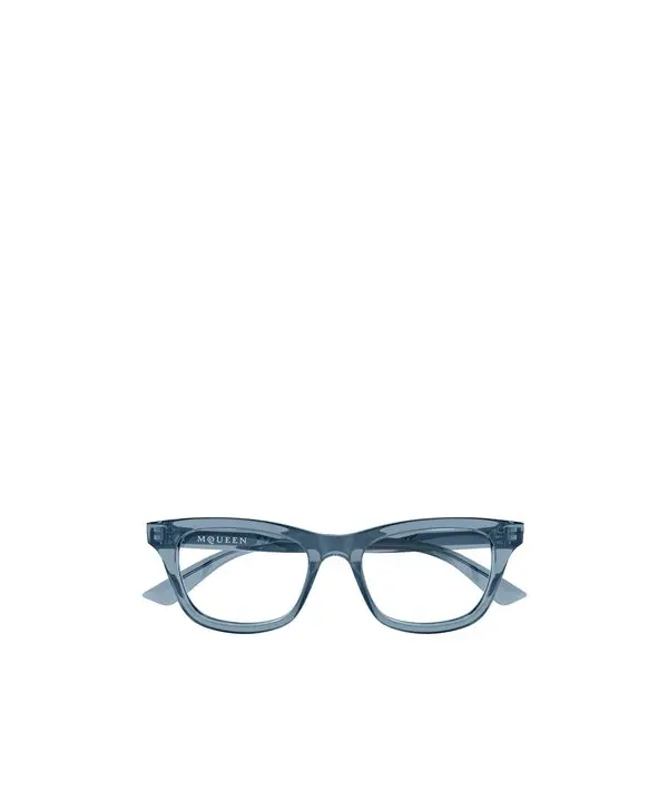 Alexander McQueen Square Frame Eyeglasses - Blue