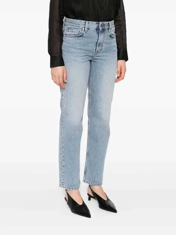 TOTEME Straight Leg Jeans - Light Blue