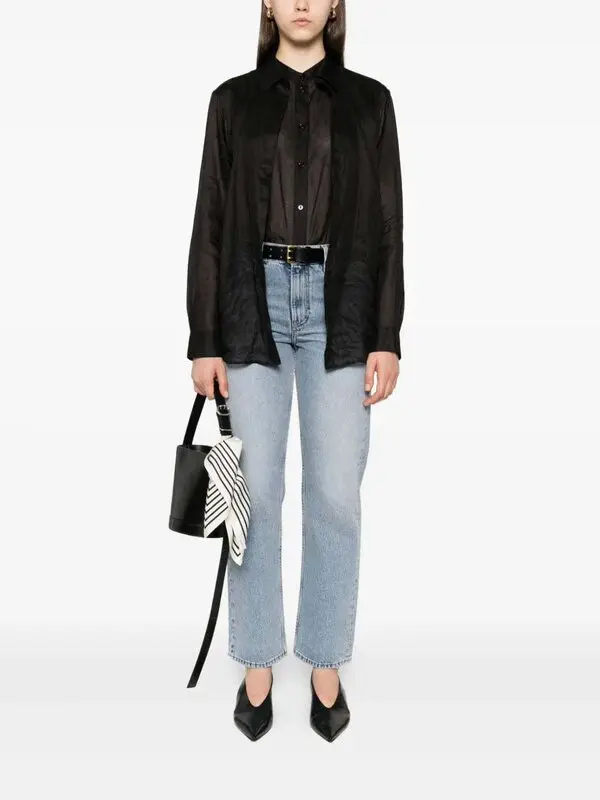 TOTEME Straight Leg Jeans - Light Blue