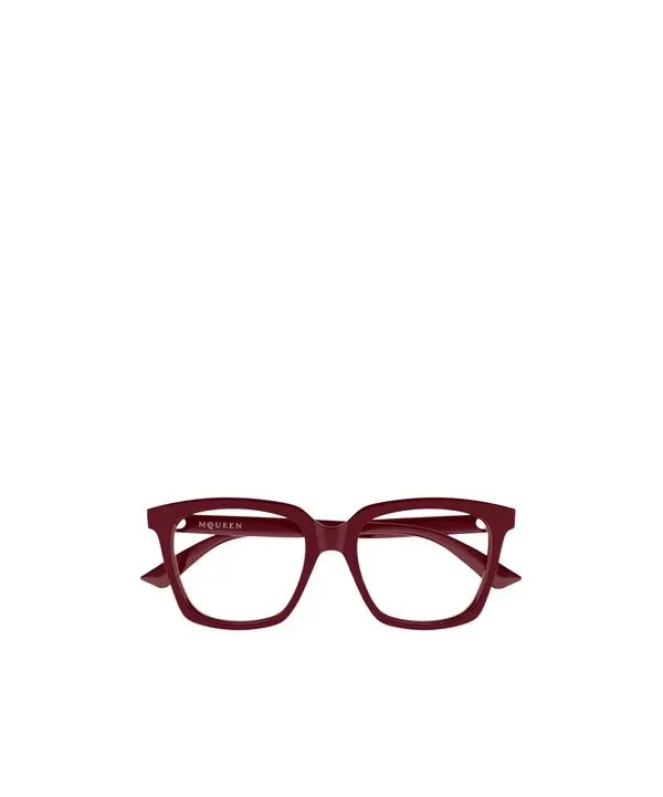 Alexander McQueen Square Frame Eyeglasses - Brown