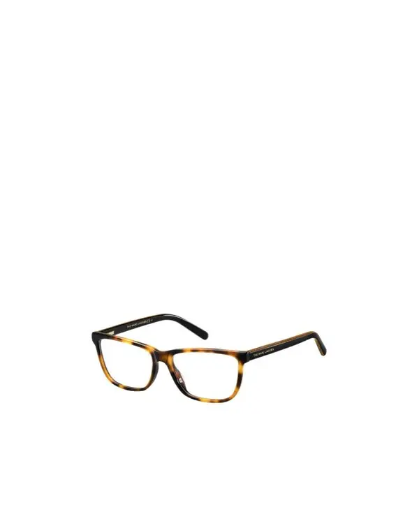 Marc Jacobs Square Frame Eyeglasses With Tortoiseshell Pattern - Black