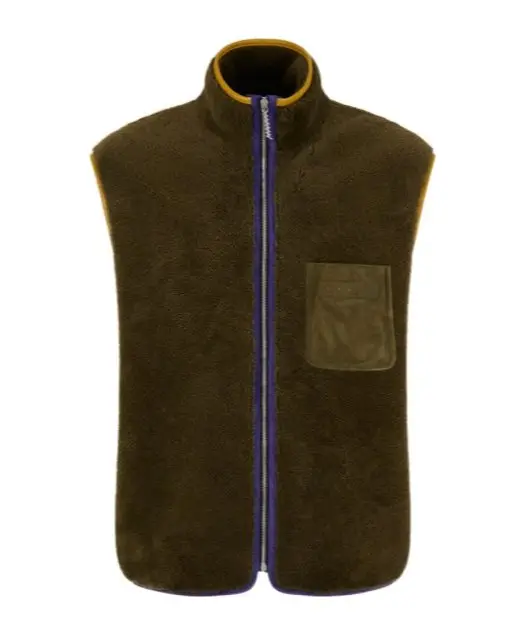 Marni Shearling Vest - Deep Green