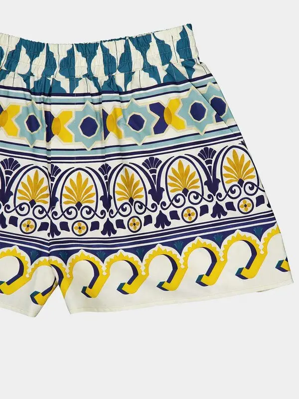 La DoubleJ Printed Cotton Shorts