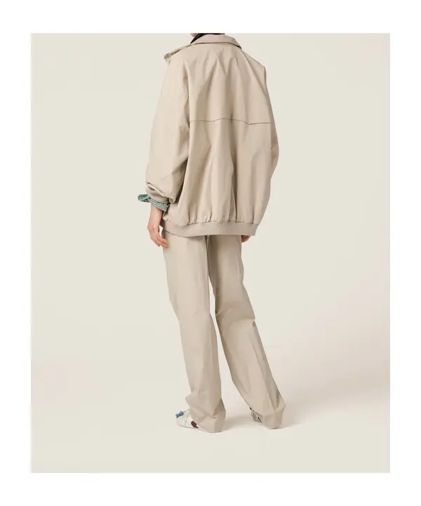 Miu Miu Logo-detailed Zipped Jacket