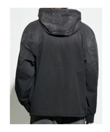 DIESEL® Cotton Hooded Jacket With Zipper Closure
