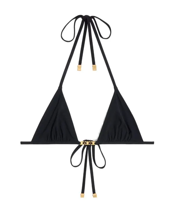 Celine Triomphe Triangle Bikini Top - Black