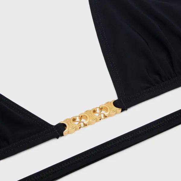 Celine Triomphe Triangle Bikini Top