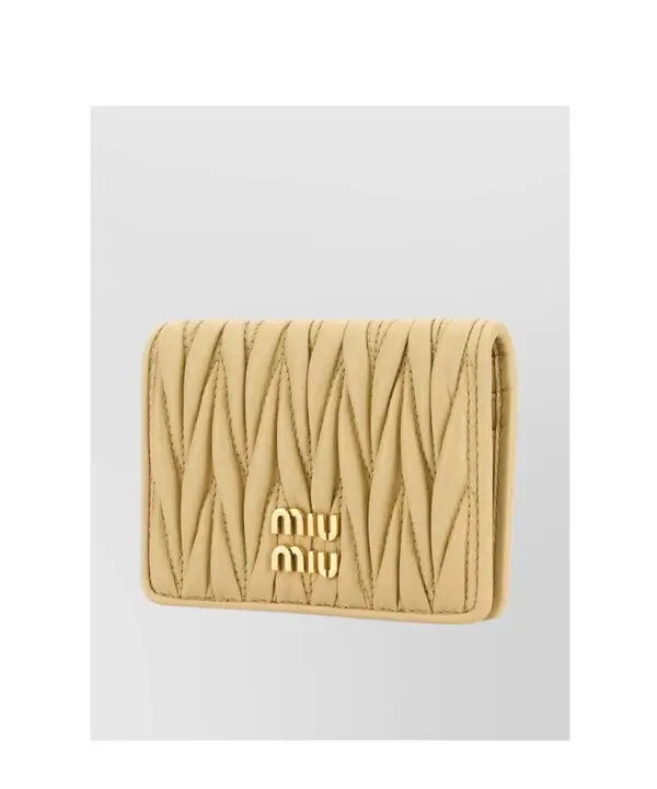 Miu Miu Matelassé Nappa Leather Card Holder