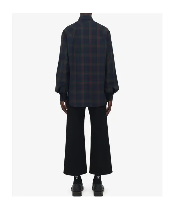 Alexander McQueen Tartan T-bar Harness Overshirt - Black/navy/green