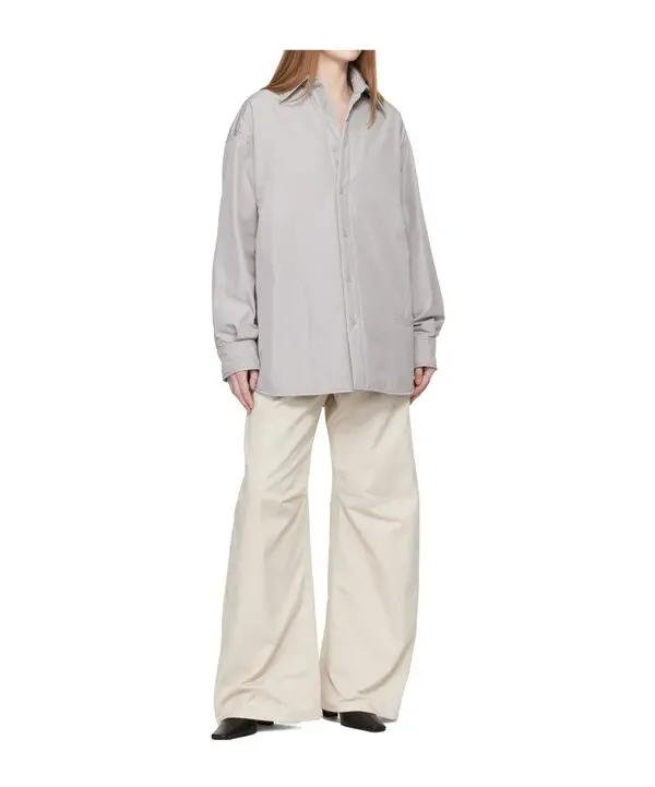 MAISON MARGIELA Long-sleeved Shirt With Embroidered Logo