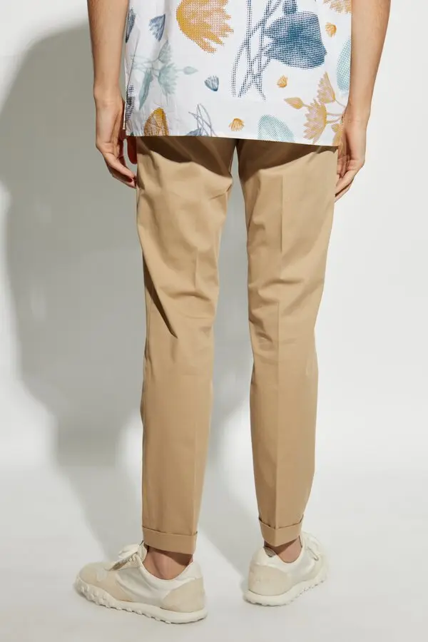 Paul Smith Tailored Trousers With Logo Detail - Beige