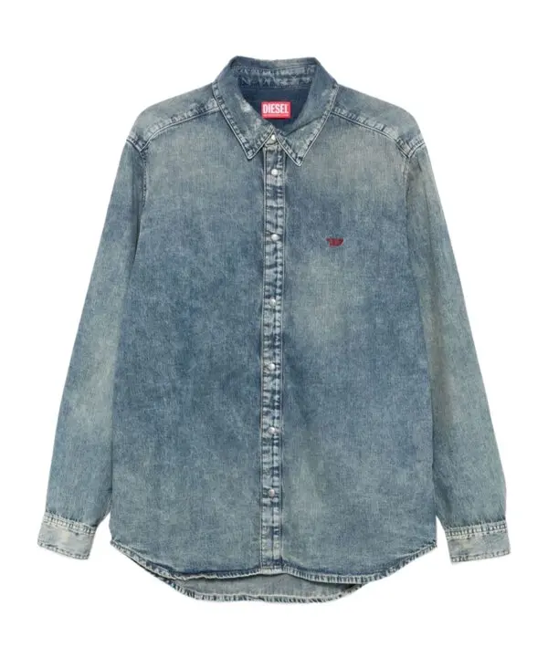 DIESEL® D-simply Denim Shirt - Gray
