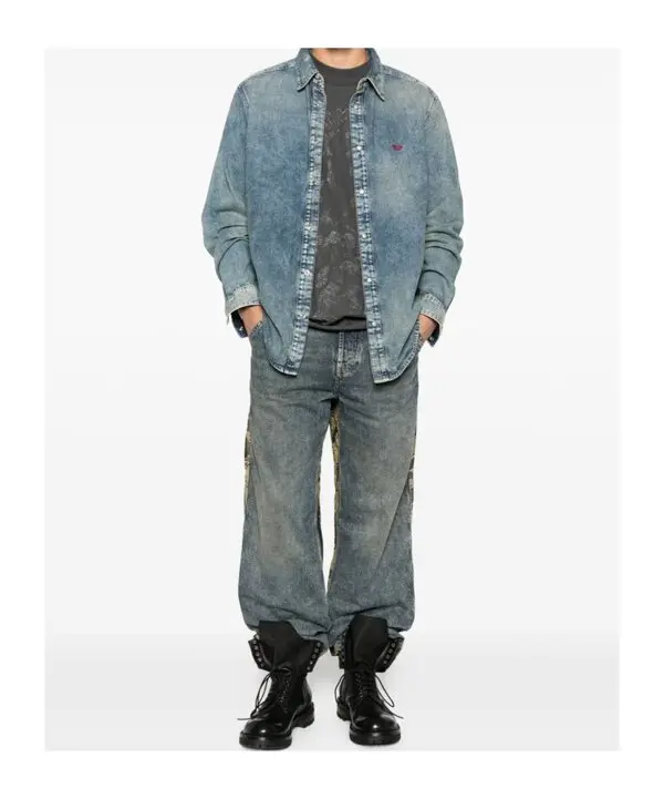 DIESEL® D-simply Denim Shirt - Gray