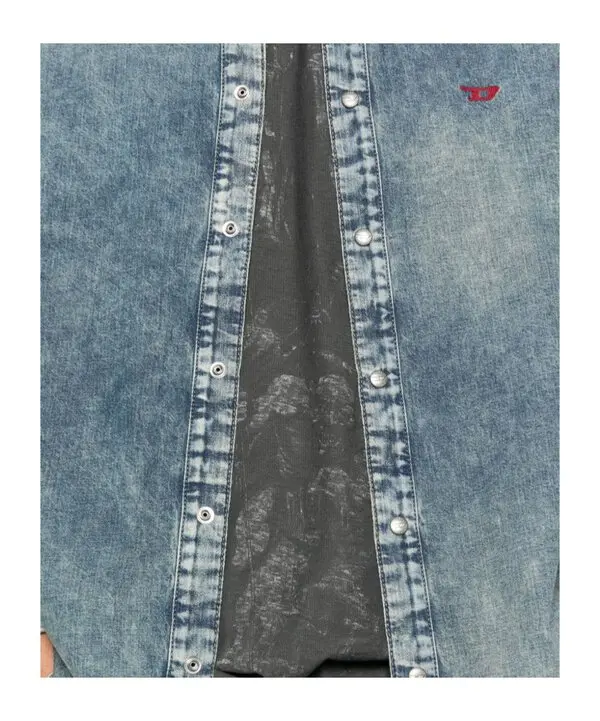 DIESEL® D-simply Denim Shirt - Gray