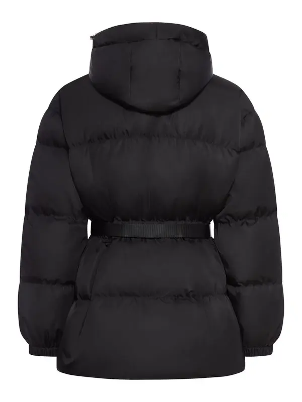Prada Belted Hooded Down Jacket