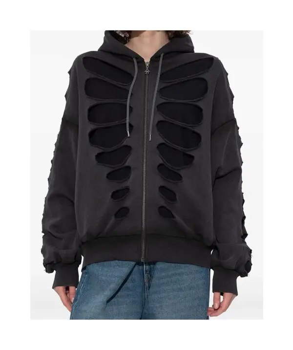 AVAVAV Distressed Cut-out Hoodie