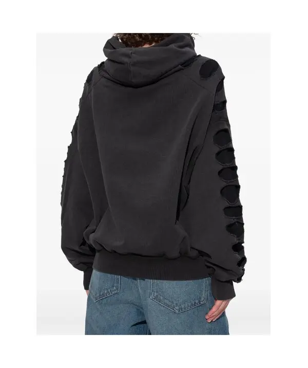AVAVAV Distressed Cut-out Hoodie