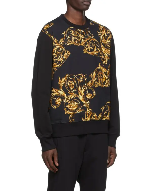 Versace Baroque Print Long Sleeve Sweatshirt