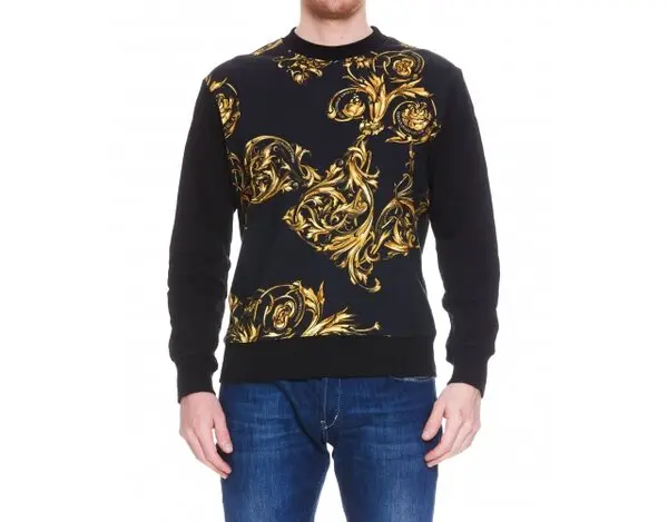 Versace Baroque Print Long Sleeve Sweatshirt