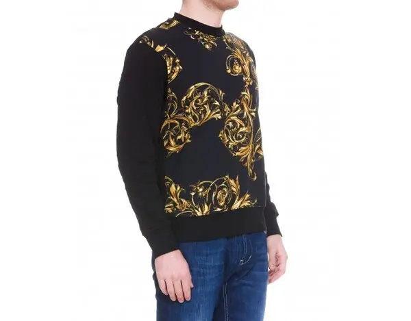 Versace Baroque Print Long Sleeve Sweatshirt