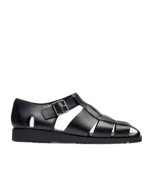 Paraboot Flat Sandals With Buckle Closure - Black