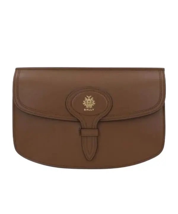 Bally Embossed Logo Flap Shoulder Bag