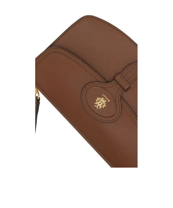 Bally Embossed Logo Flap Shoulder Bag