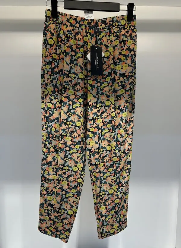 Max Mara Floral Pattern Casual Pants