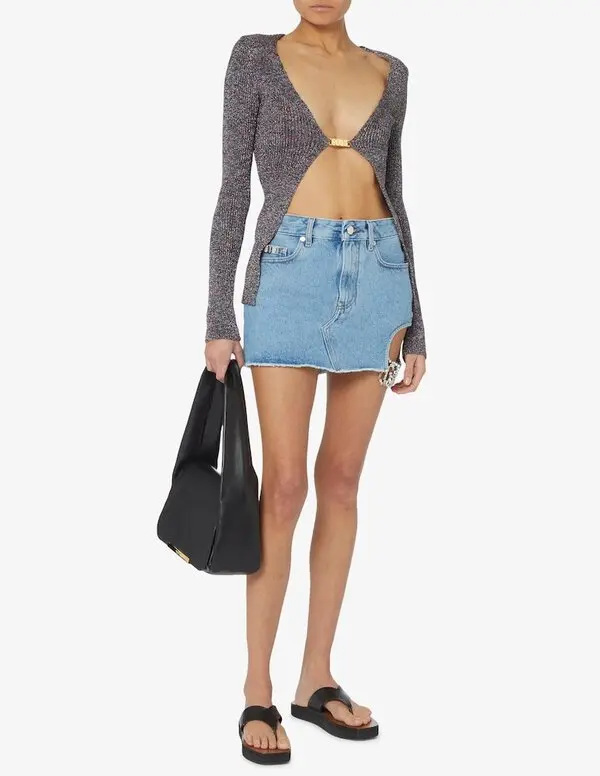 Gcds Glittered V-neck Cardigan - Multicolor