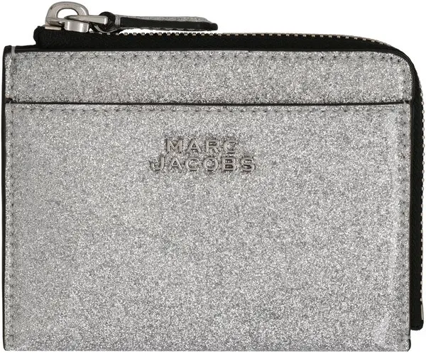 Marc Jacobs Coated Glitter Everyday Top Zip Wallet
