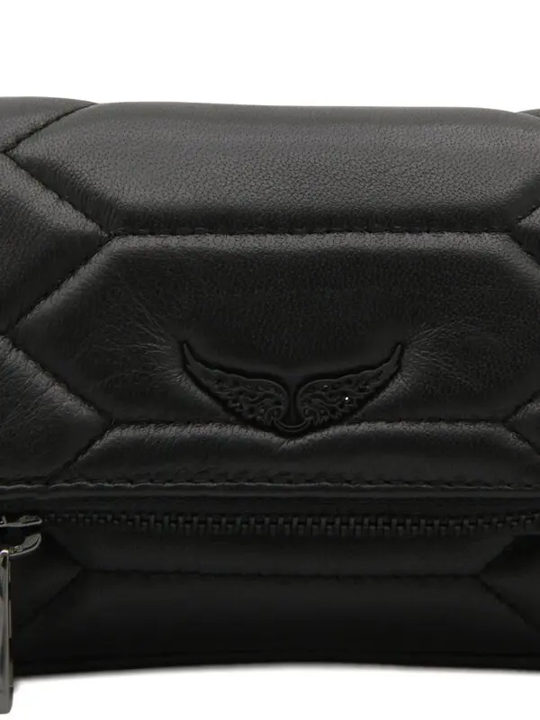Zadig&Voltaire Quilted Strap-chain Shoulder Bag - Black