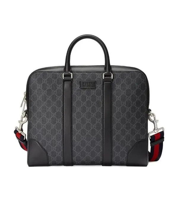 Gucci Gg Supreme Briefcase - Black