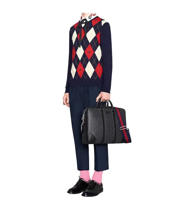 Gucci Gg Supreme Briefcase