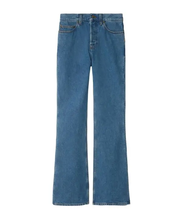 Burberry High Waist Bootcut Jeans - Indigo