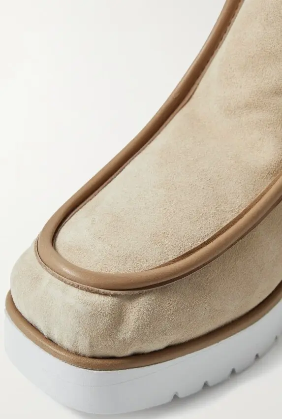Gabriela Hearst Square Toe Ankle Boots - Nude